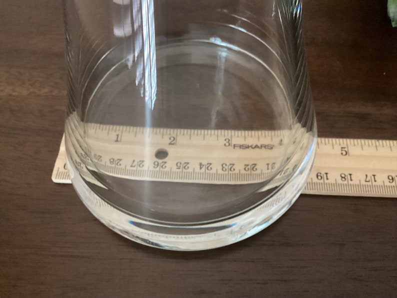 Mcm Clear Glass Pitcher Heavy Base Danish Modern Design 16 Ounce ...
