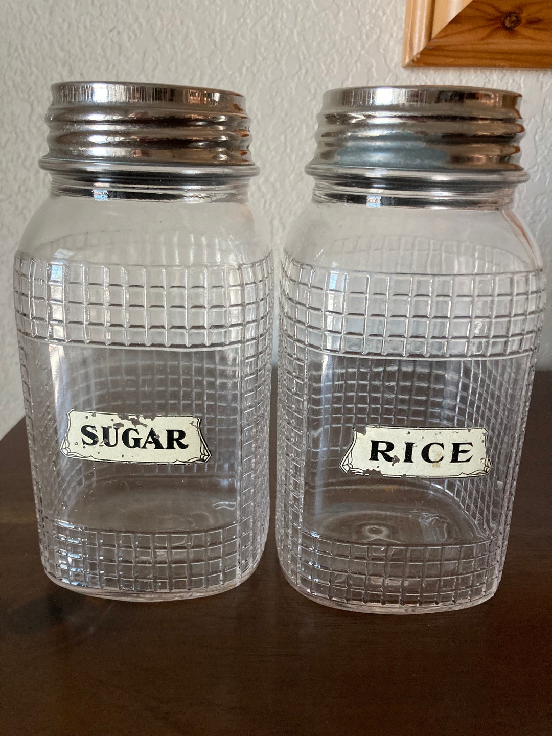 Ball Waffle Grid Storage Jars, Smooth Front Label Panel, Original Zinc ...