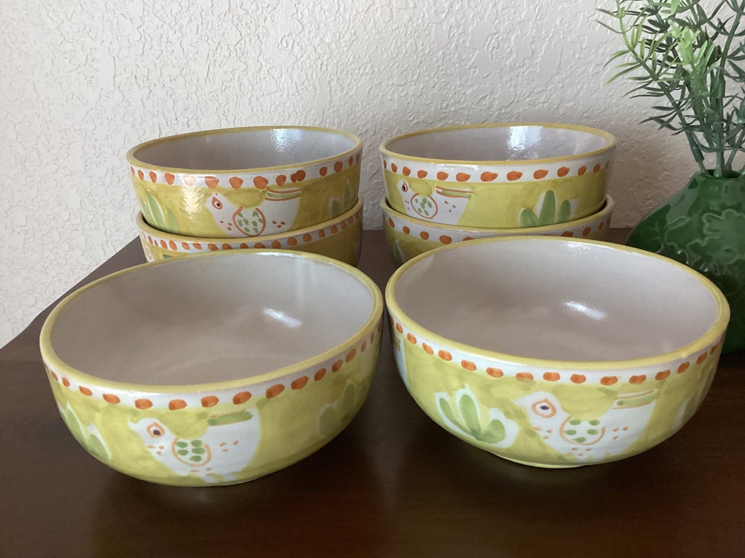 Vietri CAS Chicken Campagna Cereal/soup Bowl Vintage Made in Italy ...