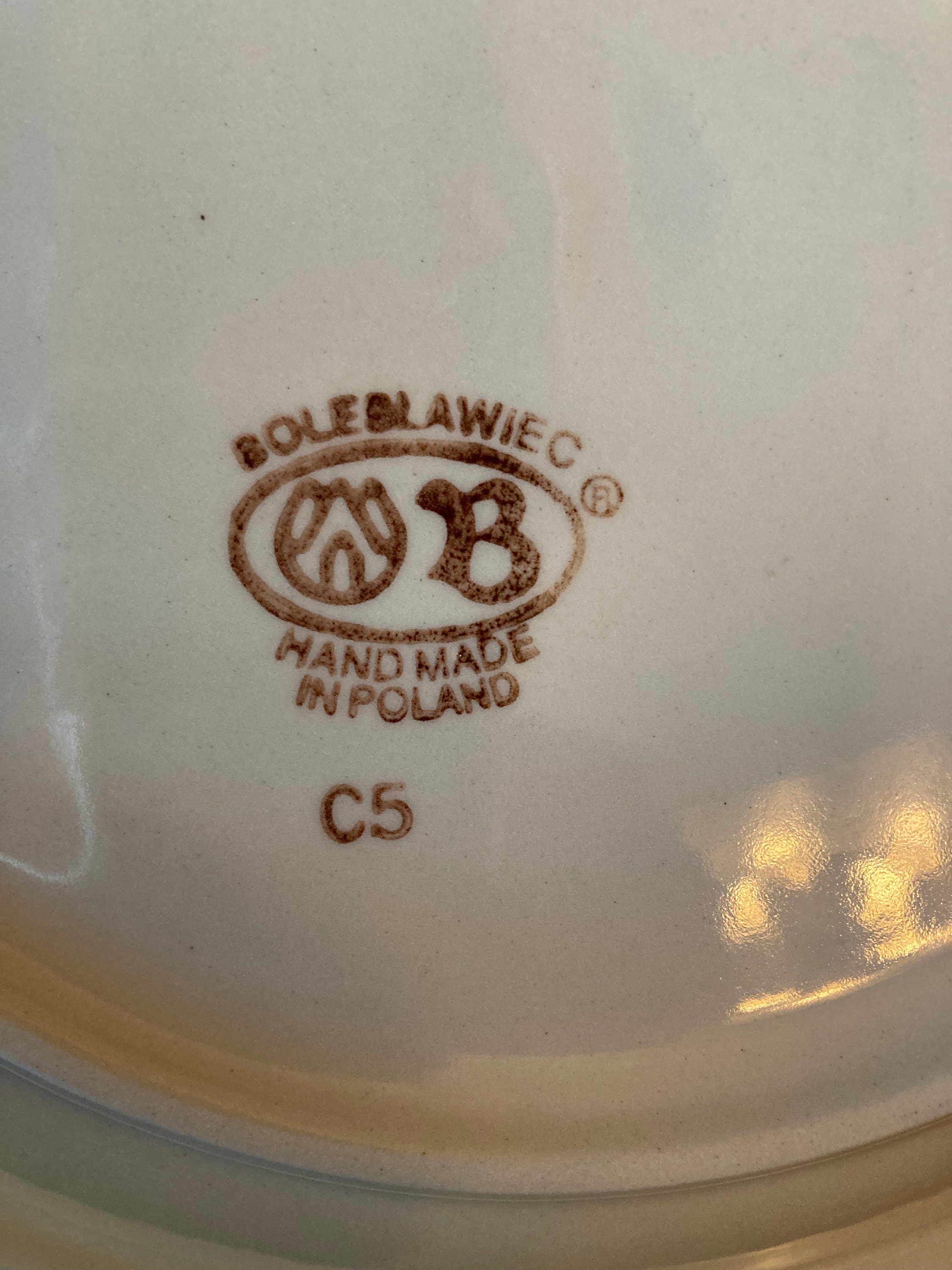 Polish Pottery Dinner Plate Boleslawiec Handmade in Poland, 4 Available ...