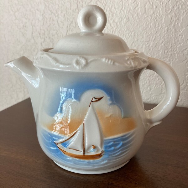 Nautical Teapot - Etsy