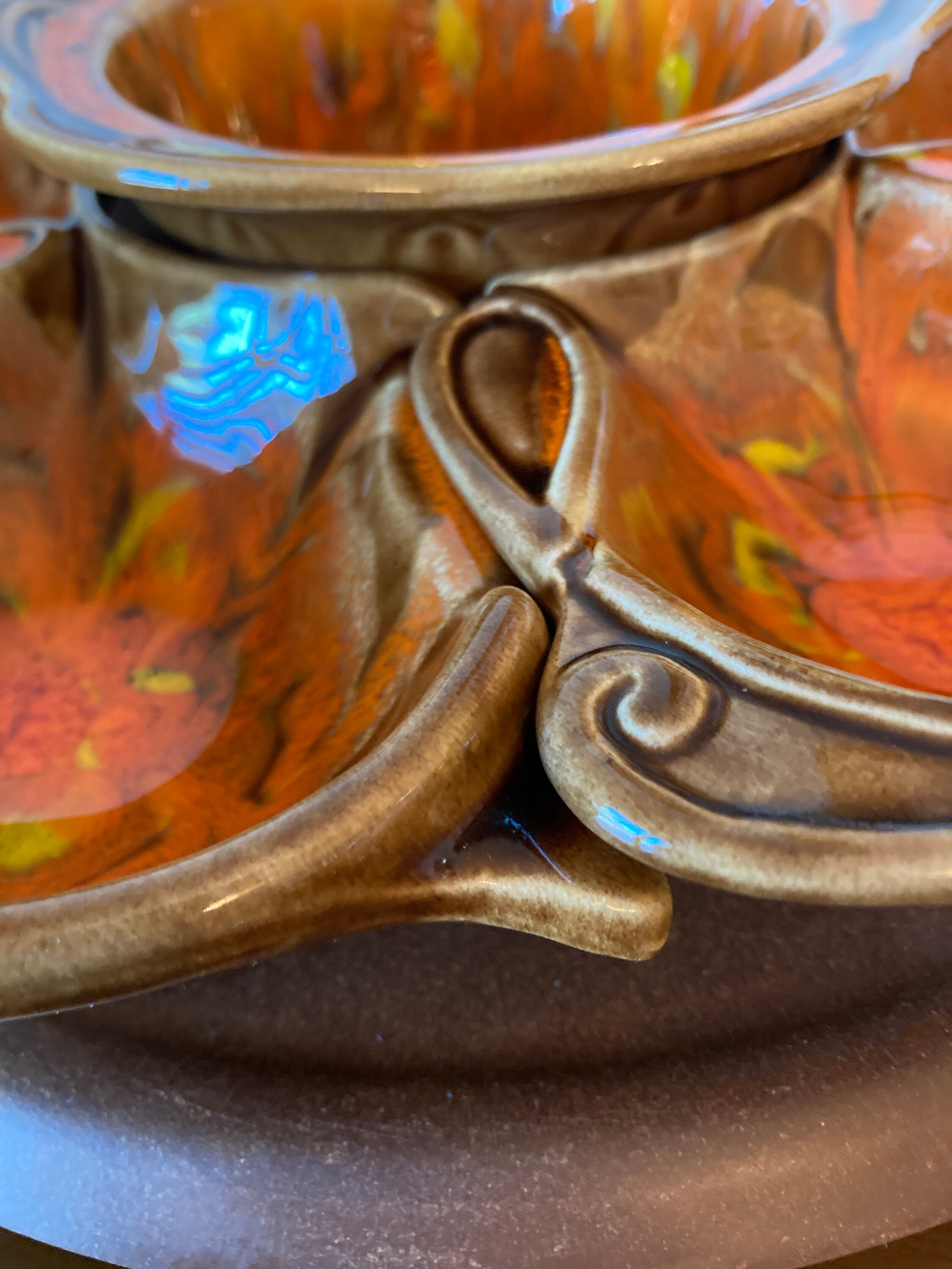 1960s California Original Pottery Chip and Dip Set With Lazy - Etsy