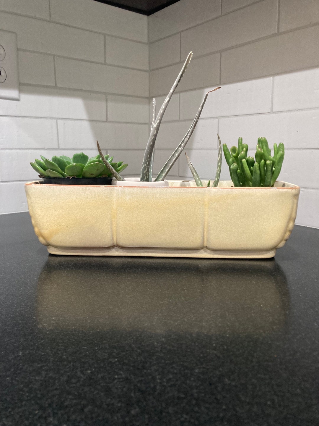 Frankoma Rectangular Planter #15 in Desert Gold - Etsy