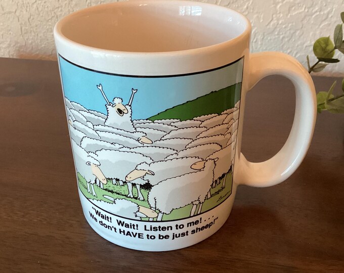 Sheep Mug of “far Side” Cartoon by Gary Larson, 1982 Vintage ...