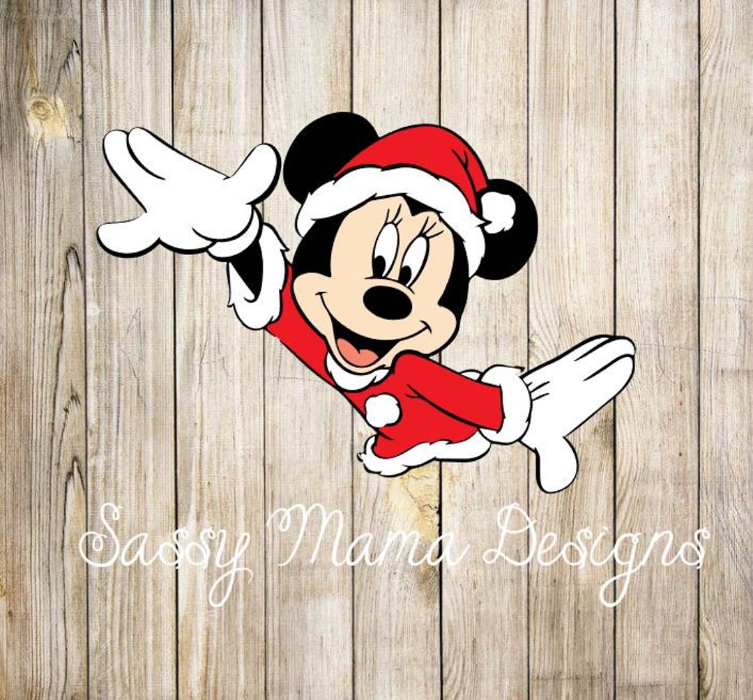 Minnie Mouse Santa SVG Instant Download - Etsy
