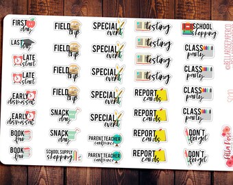College Student Planner Stickers Student Stickers for Use in | Etsy