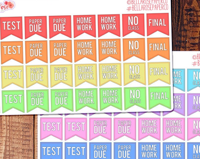 College Student Planner Stickers Student Stickers for Use in | Etsy