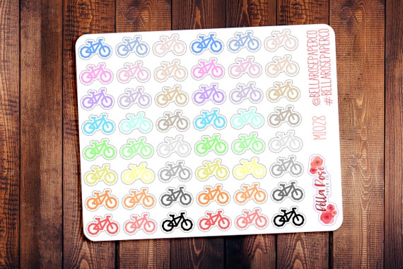 Mountain Bike Mini Icon Planner Stickers Bike Stickers Mini | Etsy