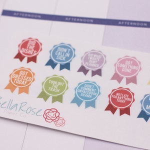 Adulting Reward Stickers, Adult Stickers, Planner Stickers, Inspired by ...