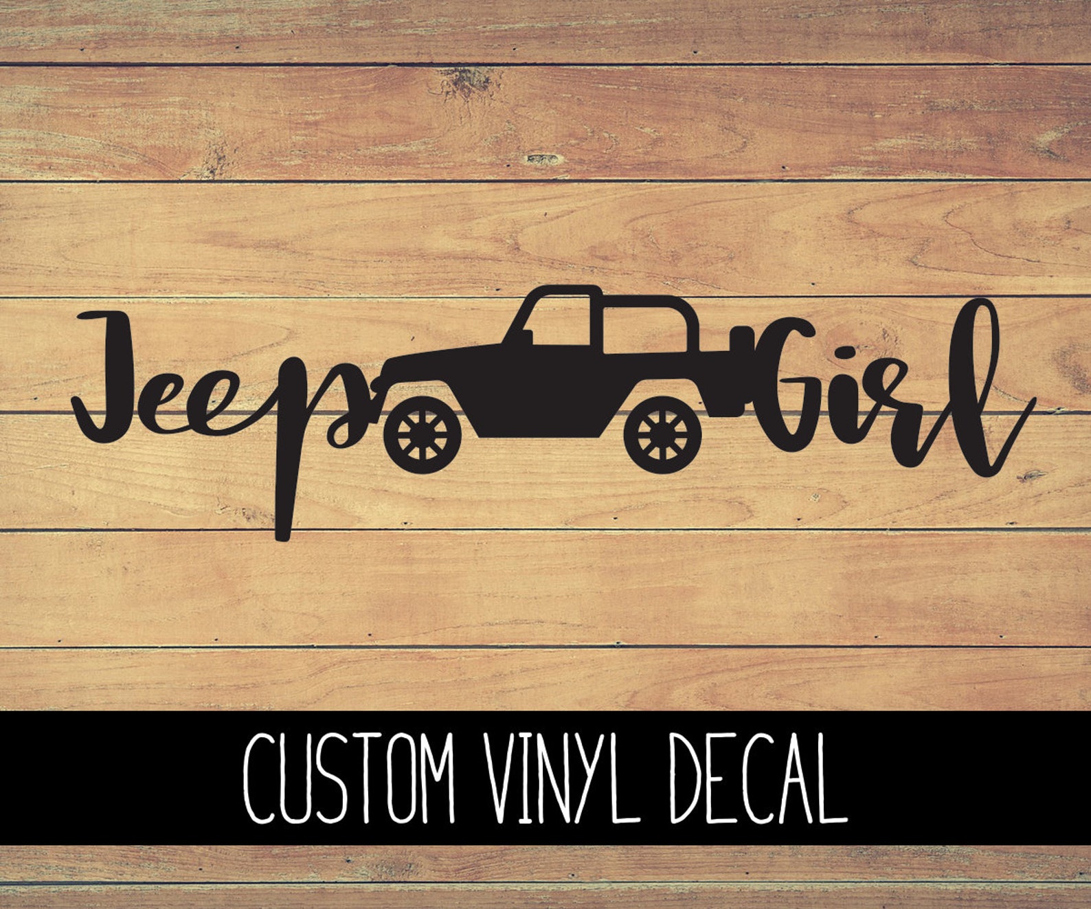 Jeep Girl Vinyl Decal Yeti Decal Jeep Inspire Decal Vinyl | Etsy