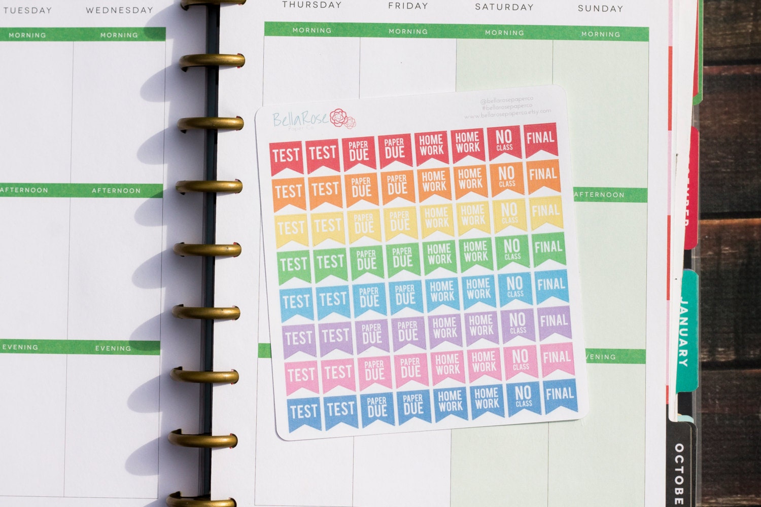 Mini College Student Planner Stickers Student Stickers for - Etsy
