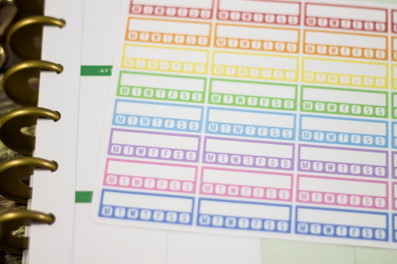 Habit Tracker Planner Stickers for use in Erin Condren | Etsy