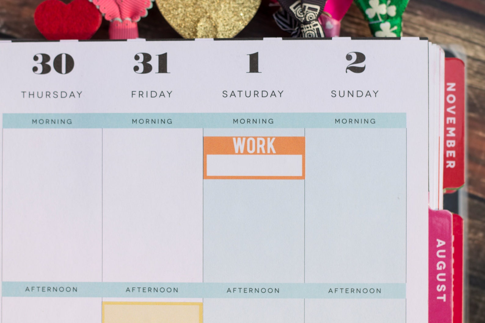 Work Schedule Planner Stickers Work Stickers for Use in Erin - Etsy