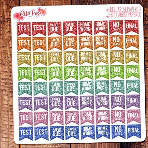 College Student Planner Stickers Student Stickers for Use in | Etsy