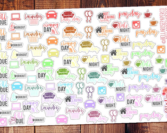 Work Schedule Planner Stickers Work Stickers for Use in Erin - Etsy