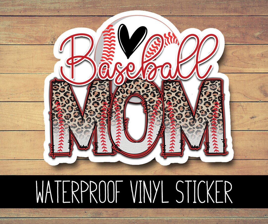 Baseball Mom Vinyl Waterproof Sticker, Yeti Decal, Sports Decal, Car ...