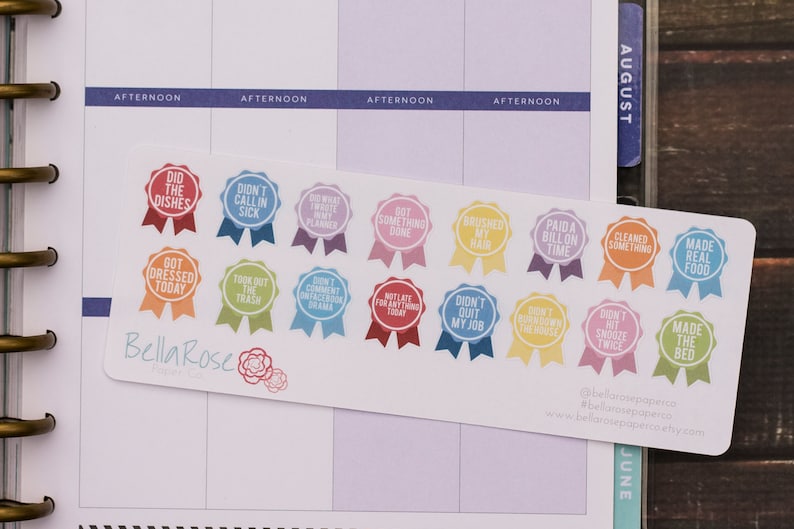 Adulting Reward Stickers, Adult Stickers, Planner Stickers, Inspired by ...
