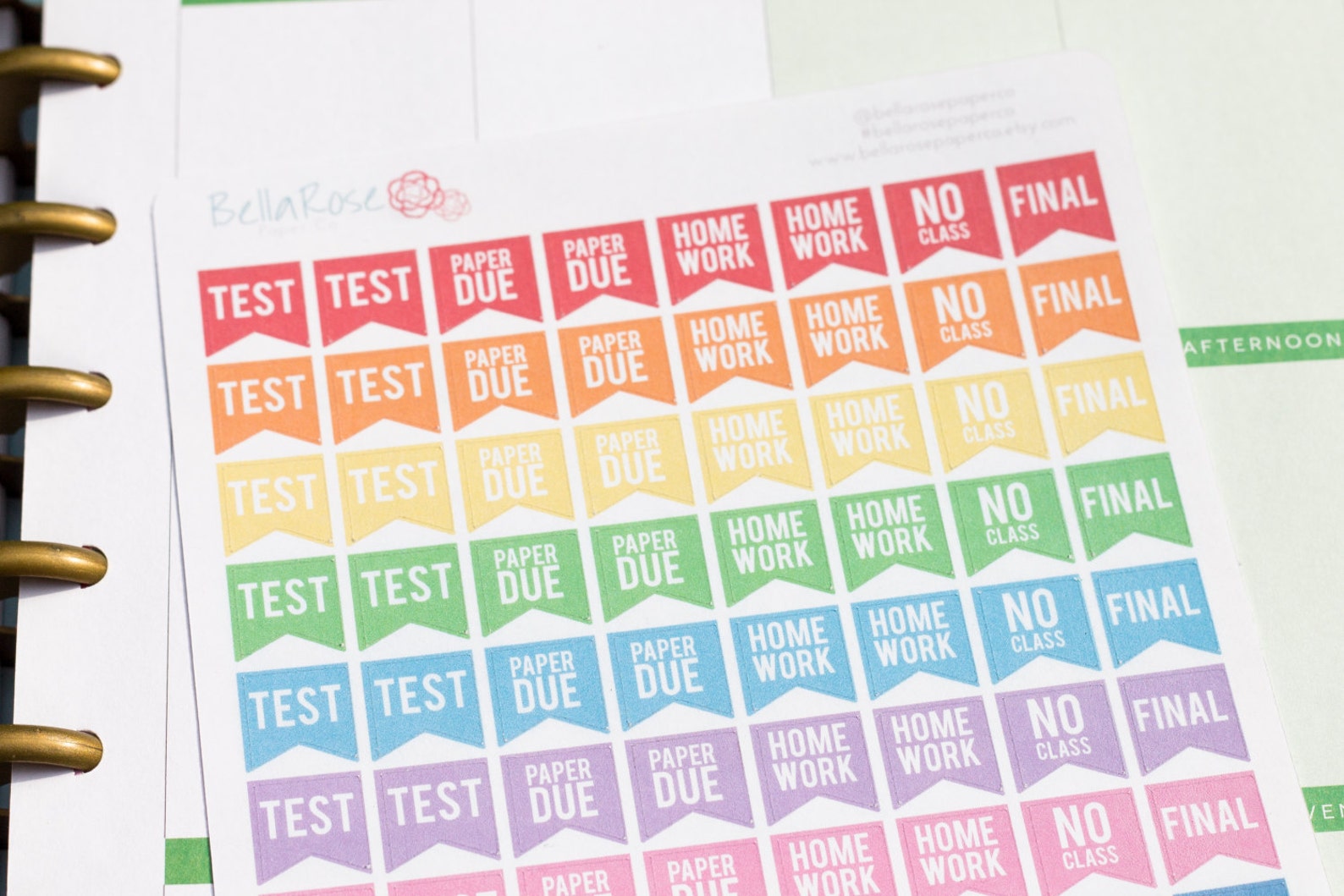 Mini College Student Planner Stickers Student Stickers for - Etsy