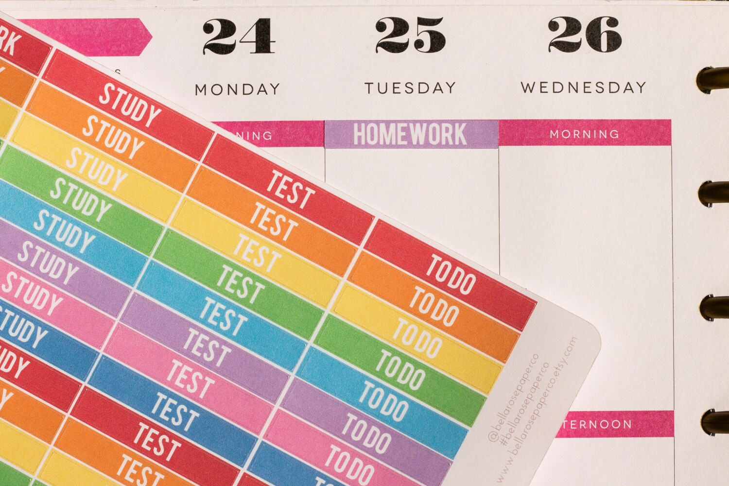 Student Header Planner Stickers for Use in Erin Condren - Etsy