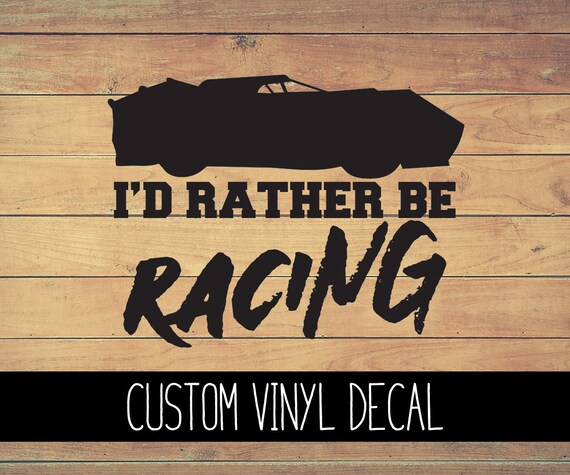 Late Model Race Car Vinyl Decal Yeti Decal Vinyl Car Decal | Etsy