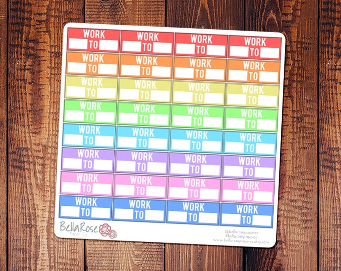 Work Schedule Planner Stickers Work Stickers for Use in Erin - Etsy