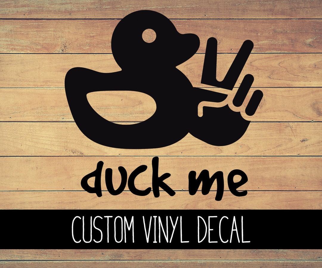Duck Me 4x4 Vinyl Decal, Yeti Decal, Offroad Decal, Car Decal, Laptop ...