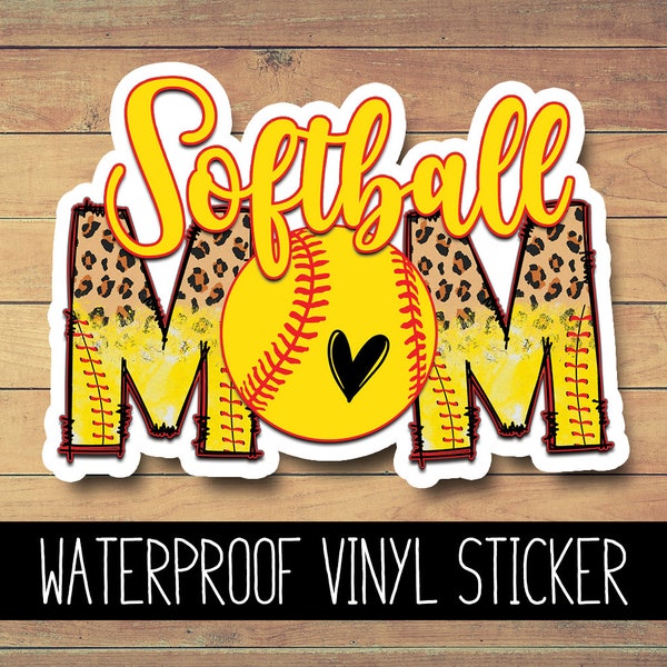 Softball Window Decal - Etsy