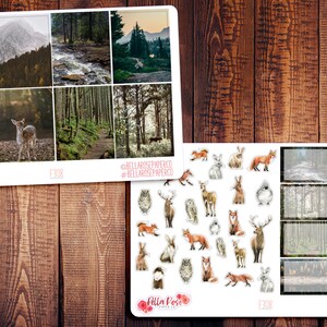 Forest Friends Planner Sticker Kit, for Use in Erin Condren Life ...
