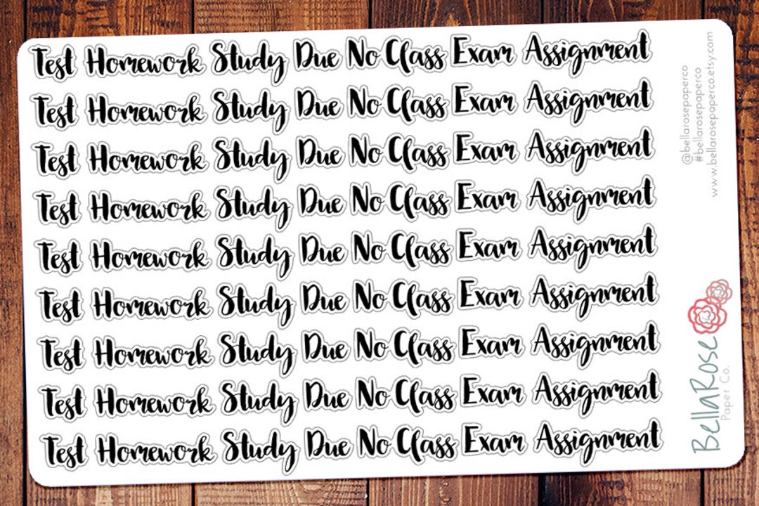 College Student Planner Stickers, Student Stickers, for Use in Erin ...