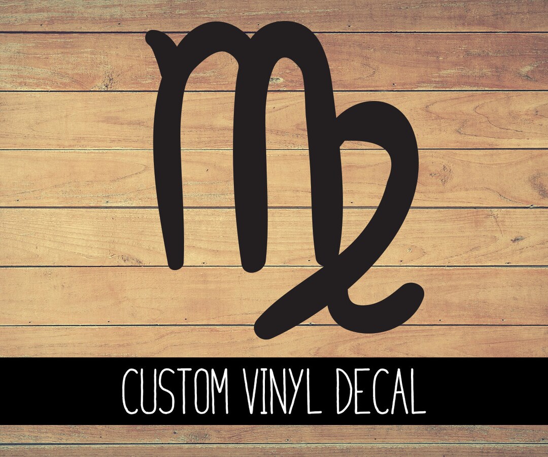 Virgo Sign Vinyl Decal, Celestial Decal, Astrology, Yeti Decal, Vinyl ...