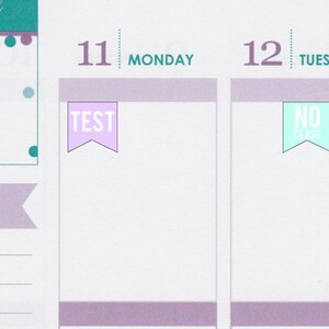 Pastel Mini College Student Planner Stickers, Student Stickers,for Use ...