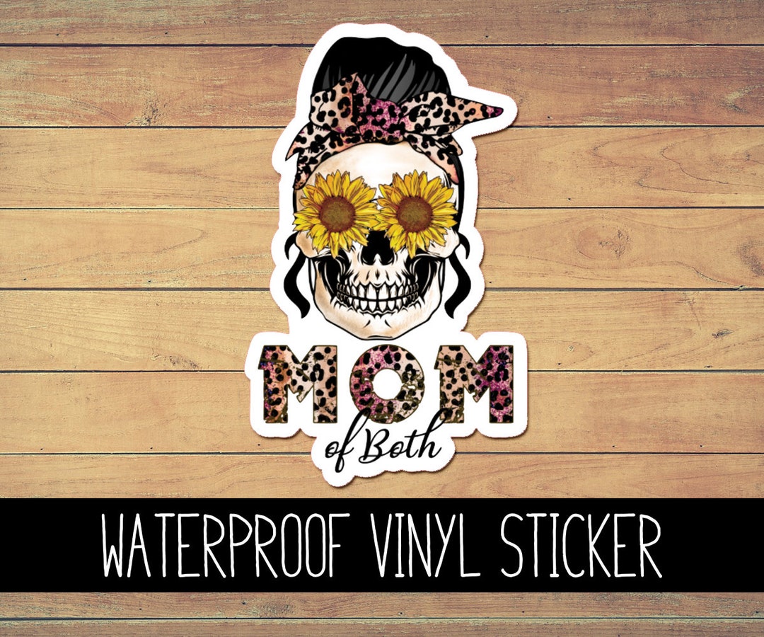 Mom of Both Vinyl Waterproof Sticker, Yeti Decal, Mom Decal, Car Decal ...