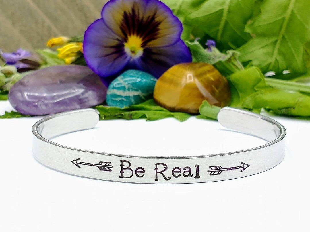 Be Real Braceletbe Yourself Jewelryauthenticity Braceletrealnessmetal ...