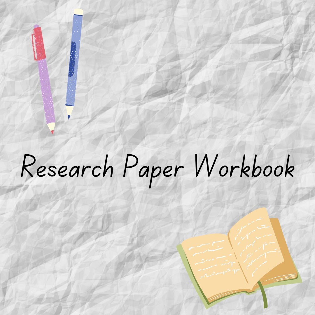 Research Paper Workbook (word Compatible) - Etsy