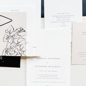 ONE Set of Personalized Editorial or Keepsake Wedding Invitation ...