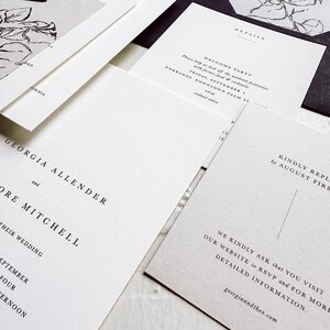 ONE Set of Personalized Editorial or Keepsake Wedding Invitation ...