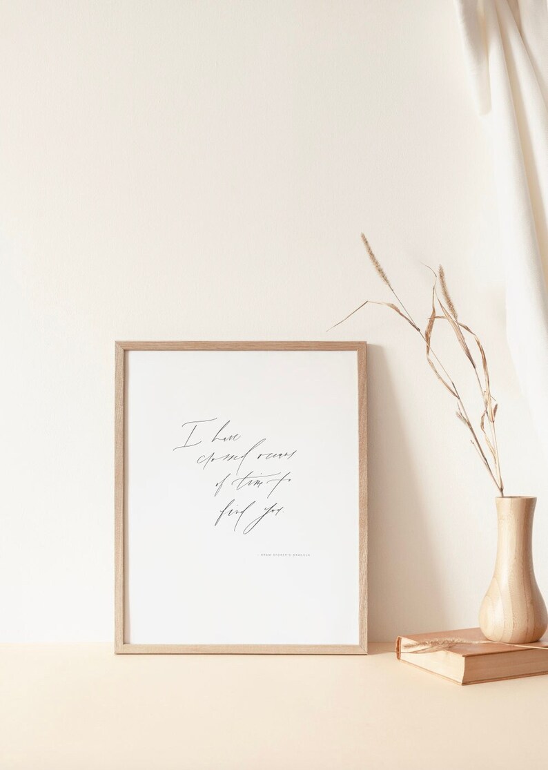 Hand Drawn Love Quote in Modern Custom Calligraphy, Printable Neutral ...