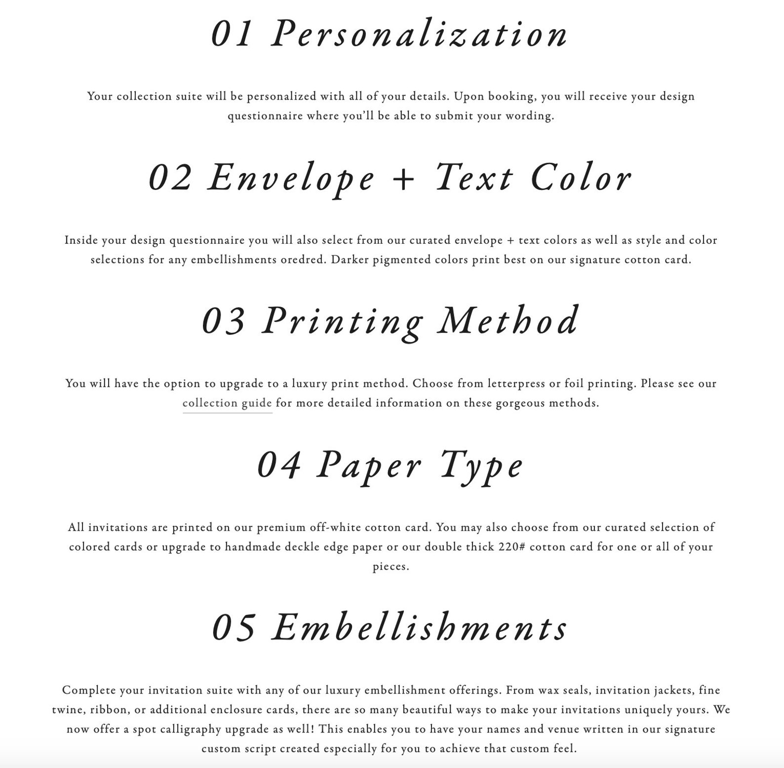 Modern, Minimalist Wedding Invitation Sample Set THE VERA SUITE - Etsy