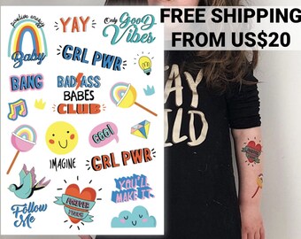 Rebel Girl Tattoo - Etsy