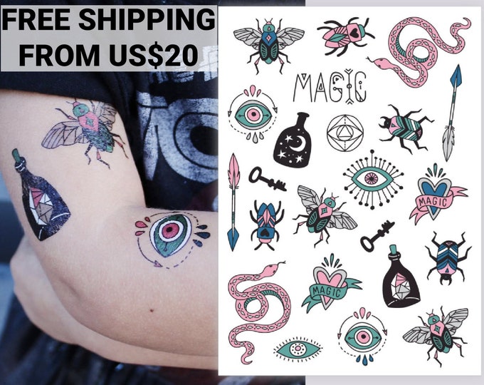 Robot Party Temporary Tattoo Transfers. Set of 3 Retro Vintage | Etsy