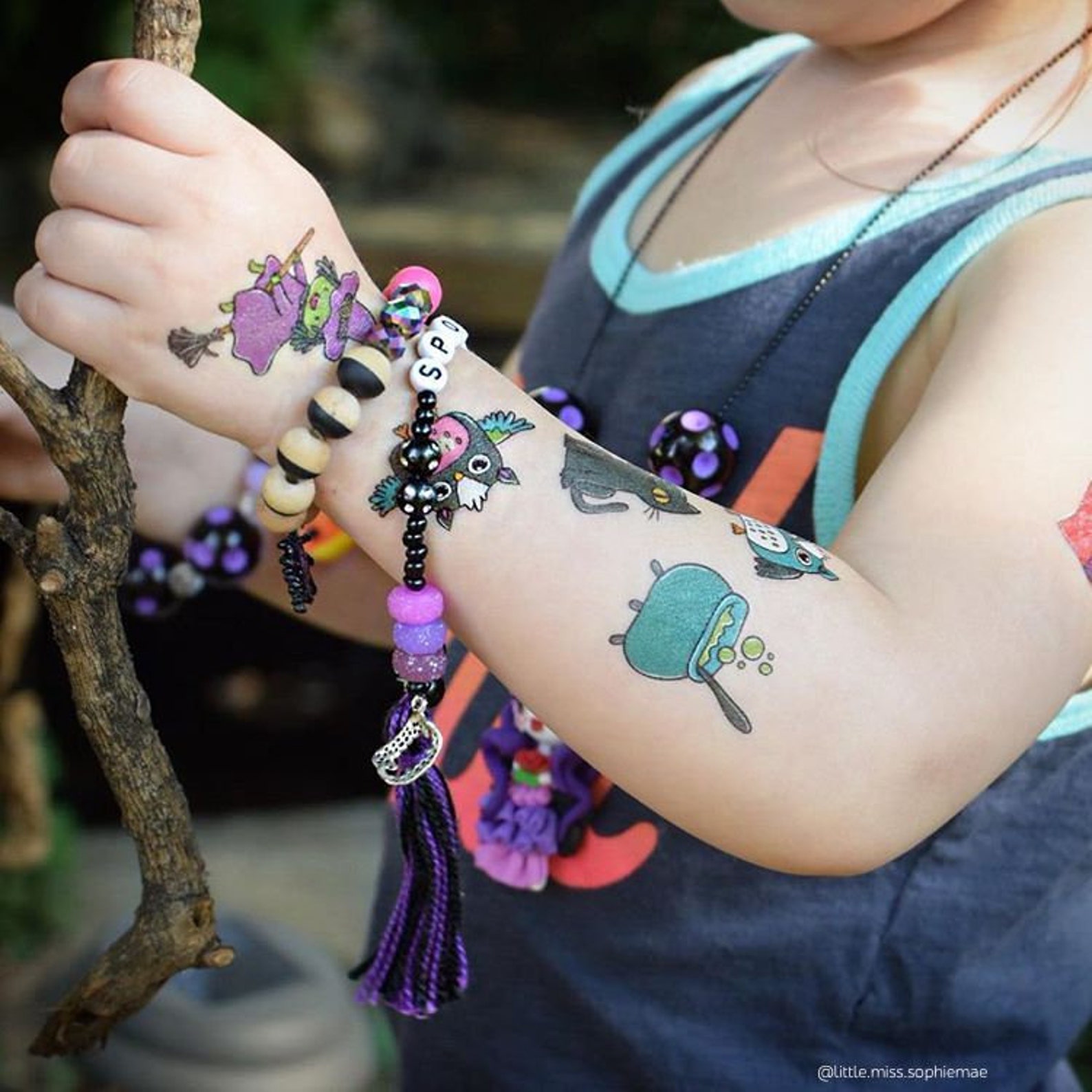 Halloween Temporary Tattoo Transfers. No Candy Trick-or-treat | Etsy