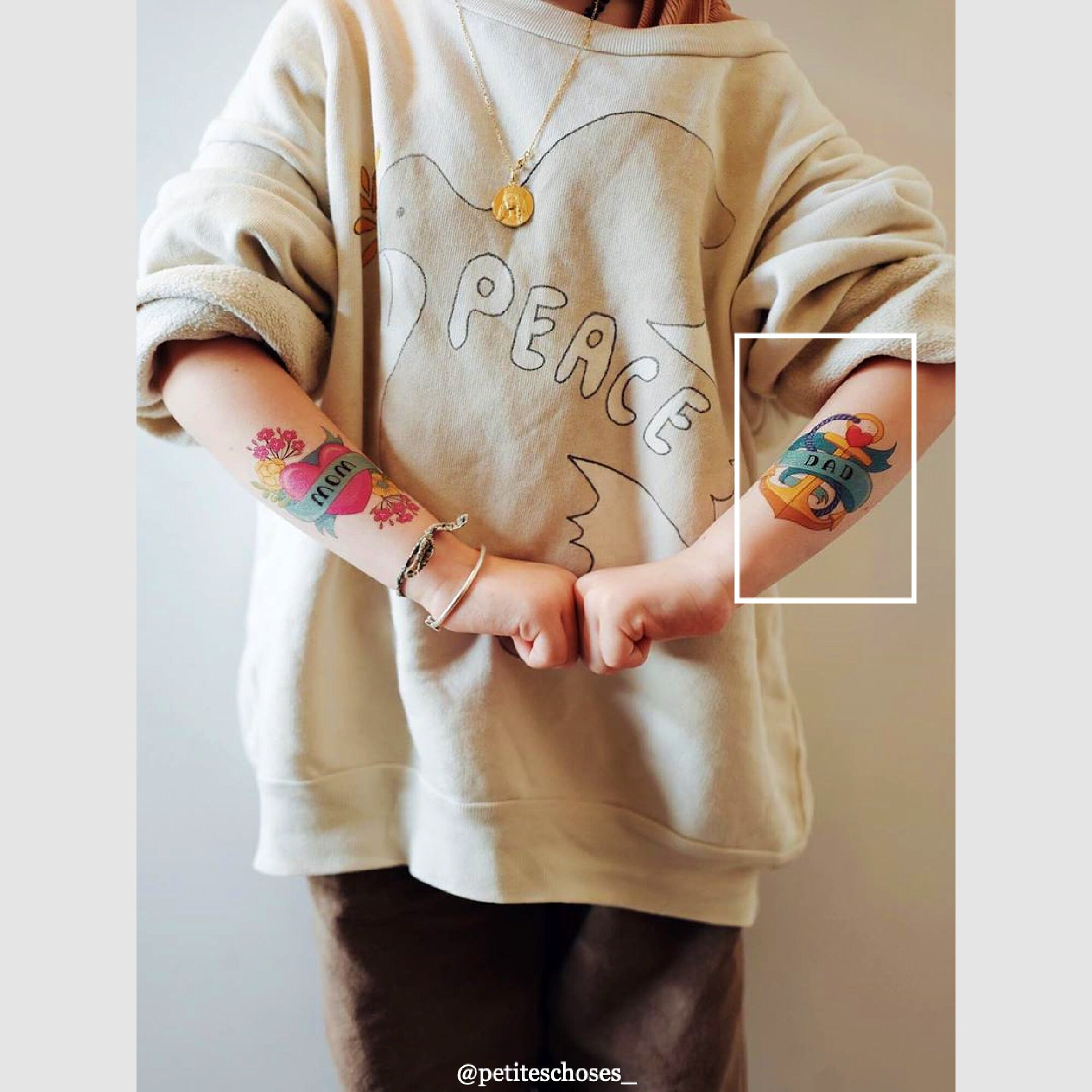 Love Dad Temporary Tattoo Transfers. Set of 3 Anchor and - Etsy