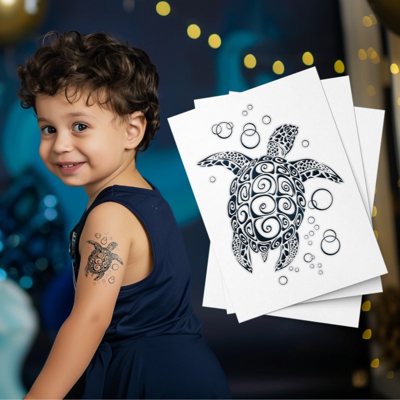 Turtle Tattoo - Etsy