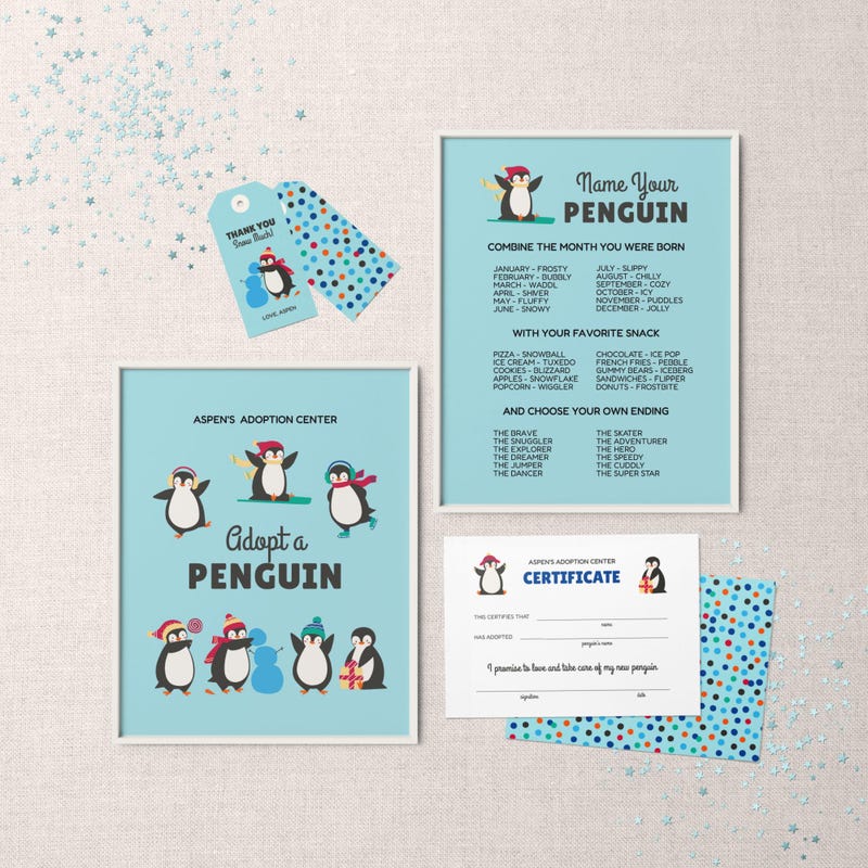 Penguin Party Favors - Etsy
