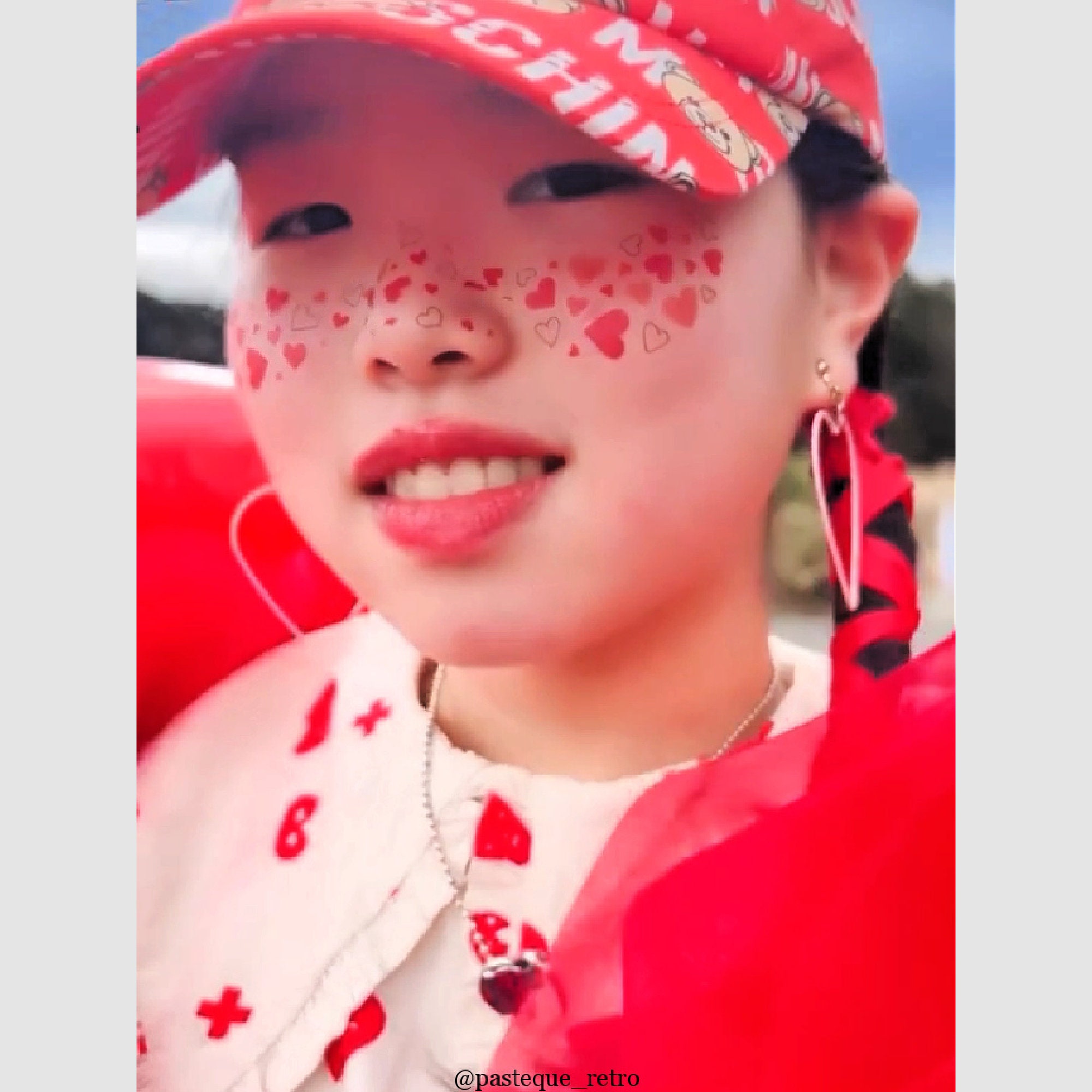 Pink Hearts Freckles Temporary Tattoo Transfers. Set of 3 - Etsy