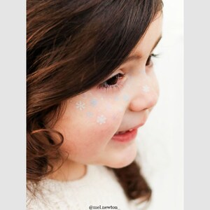 Snowflake Freckles Temporary Tattoo Transfers. Set of 3 Sheets of Face ...