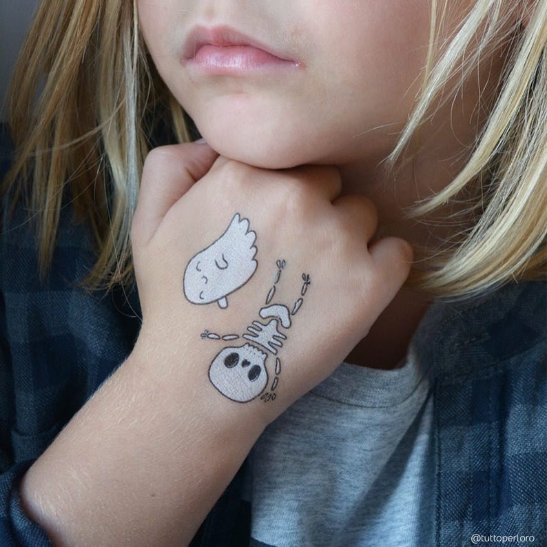 Halloween Temporary Tattoo Transfers. No Candy Trick-or-treat | Etsy