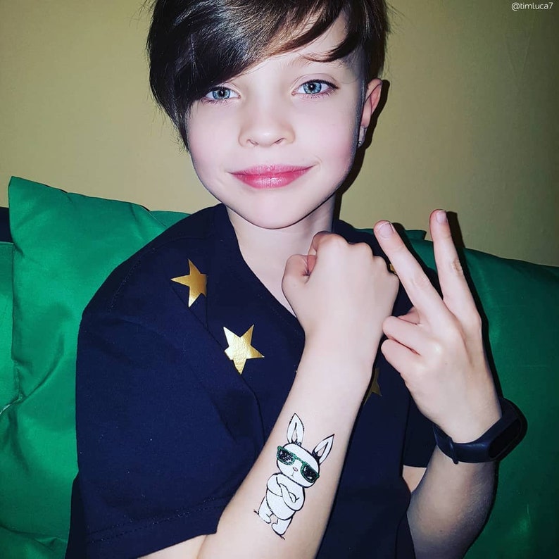 Rad Rabbit Temporary Tattoo Transfers. Hipster Style Cool - Etsy