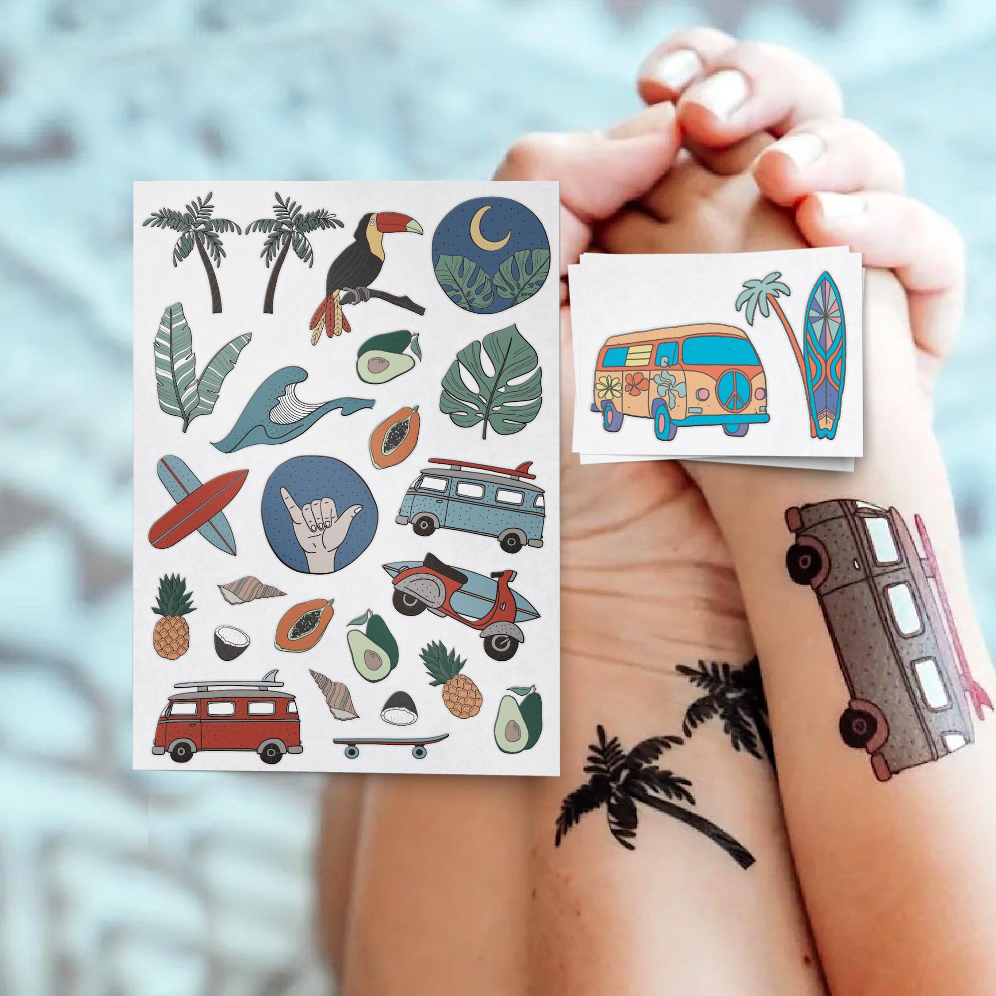 Surfer Style Tattoos