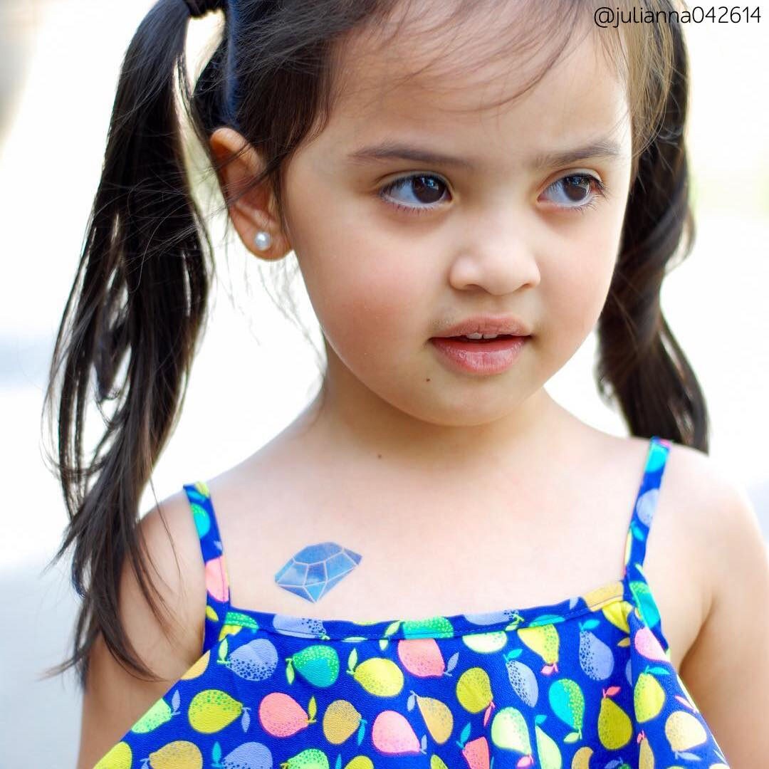 Gems Temporary Tattoo Transfers. Hand Painted Watercolor - Etsy